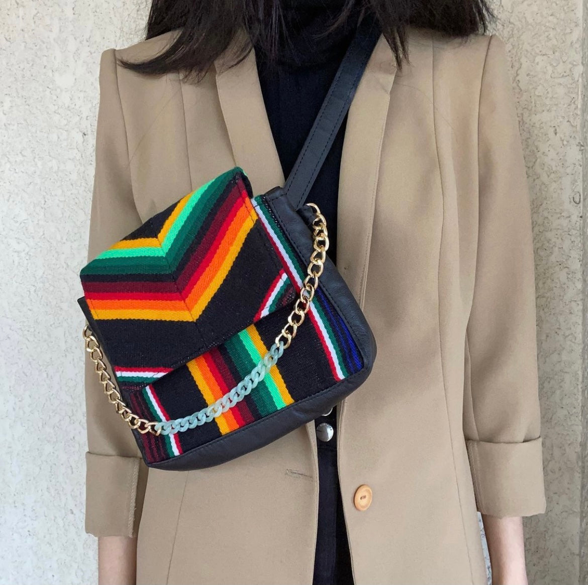 Rocio Sarape Crossbody/Fanny Bag – GlamlindoArtesania